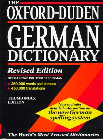 Amazon.com: The Oxford-Duden German Dictionary: German-English/English ...