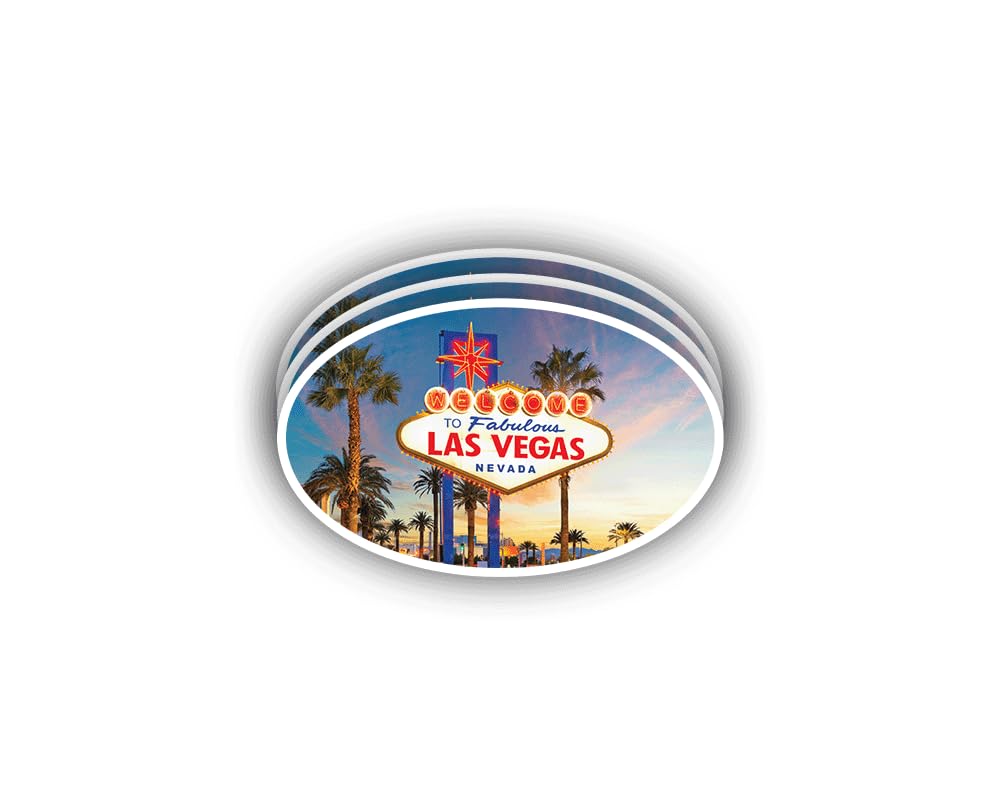 Amazon.com: Welcome to Fabulous Las Vegas Sticker, (3) Pack 6", Vegas ...
