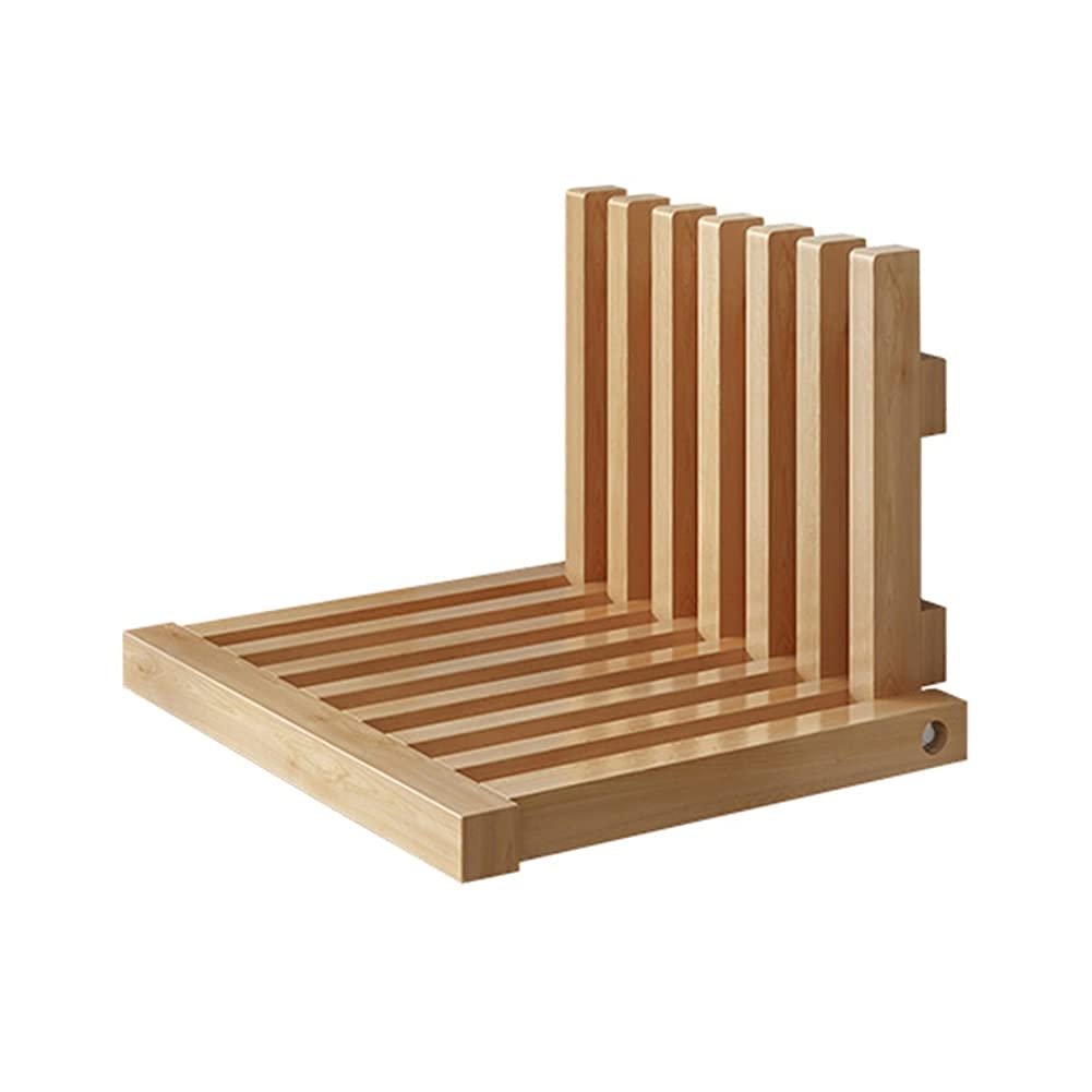 Buy FOUNDLINE Wall ed Wooden Seat, Folding Shower Bath Bench Stool ...