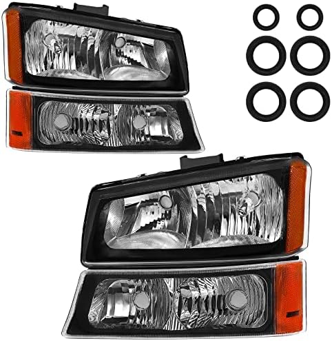 Amazon.com: Bincmay Headlight Assembly Fit For 03-06 Chevy Silverado ...