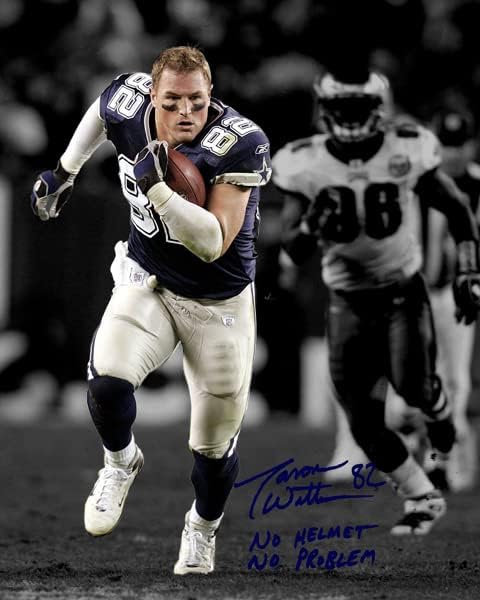 Amazon.com: Jason Witten Iconic No Helmet Run Signed Photo Autograph ...