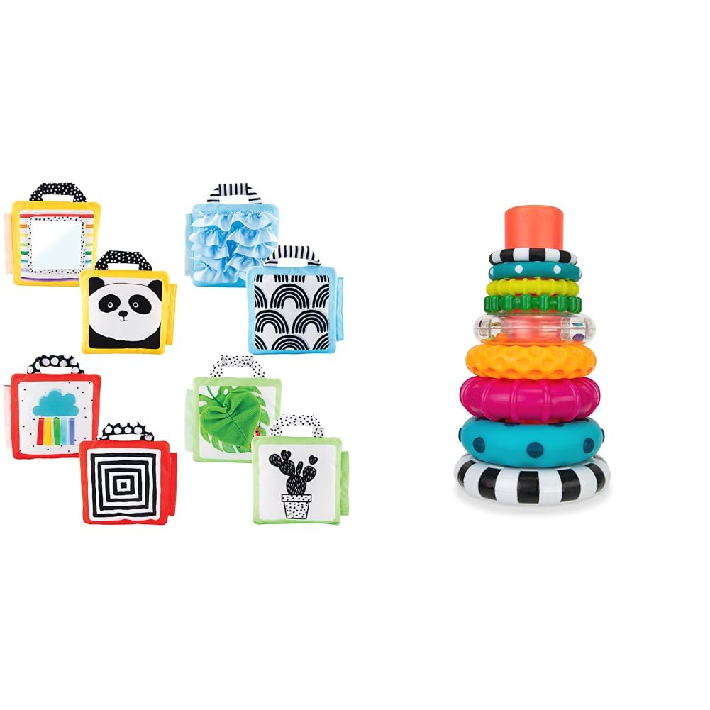 Amazon.com : Sassy Reversible Soft Sensory Activity Panels, 4Count ...