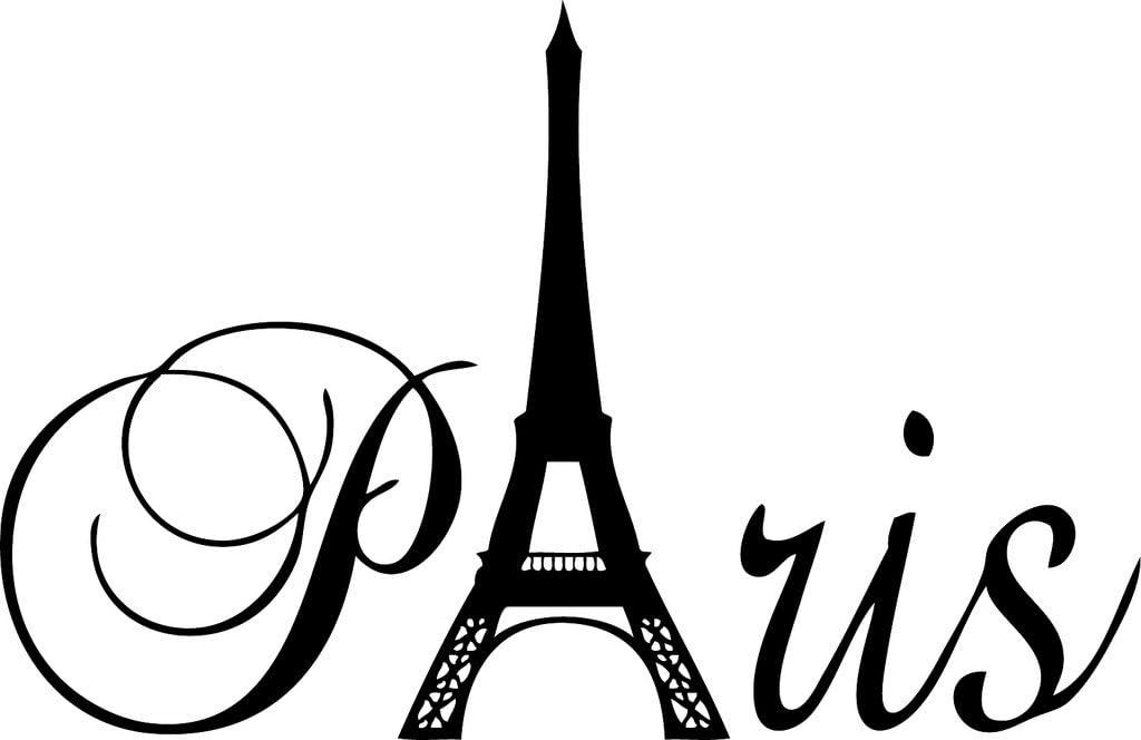Amazon.com: Eiffel Tower I Love Paris Wall Sticker Waterproof Removable ...