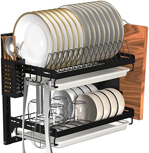 Amazon.com - Couguarack Wall Mounted Dish Drying Rack, Stainless Steel ...