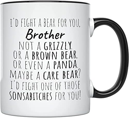 Brother Gift I'd Fight a Bear for You Gift for Brother Brother Gifts ...