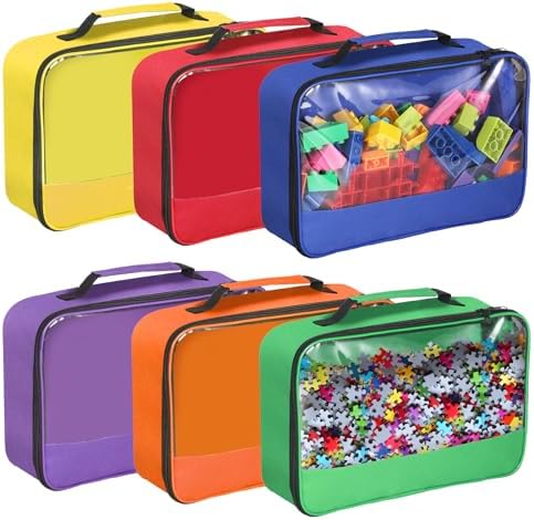 Amazon.com: 4 PCS Toys Storage Bag, Classic Bricks Building Set Storage Bag, Travel Case for ...