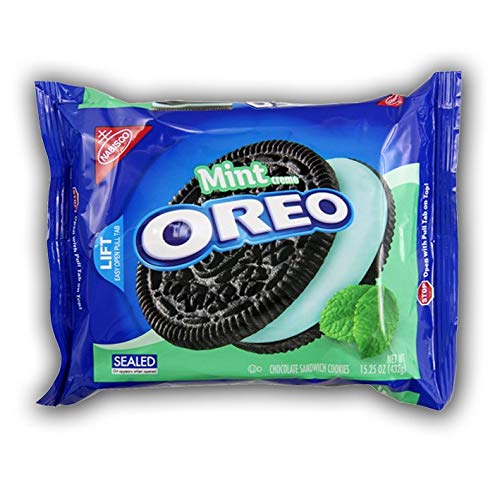 Buy Nabisco Oreo Chocolate Cool Mint Creme Sandwich Cookies, 15.25 oz ...
