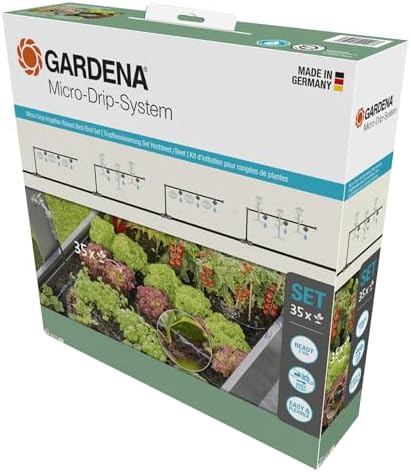Gardena Micro-Drip-System Drip Irrigation Set Raised Bed/Bed (35 plants ...