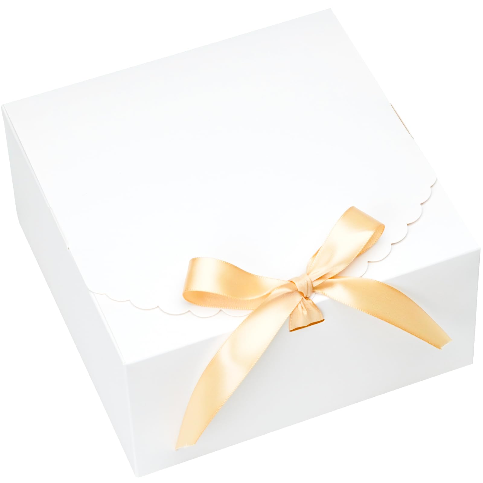Amazon.com: UnicoPak 16 Pack Gift Boxes 8x8x4 White Gift Boxes with ...