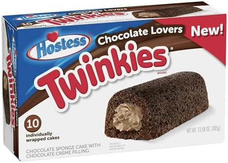 Amazon.com: Hostess Chocolate Cake Twinkies, 10-Count Individually ...