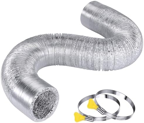 Amazon.com: Memrita 4 Inch Semi Rigid Dryer Vent Hose,Aluminum Dryer ...