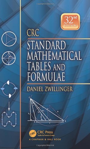 By Daniel Zwillinger - CRC Standard Mathematical Tables and Formulae ...