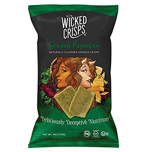 Amazon.com: Wicked Crisps Spinach Parmesan, 4 oz : Grocery & Gourmet Food