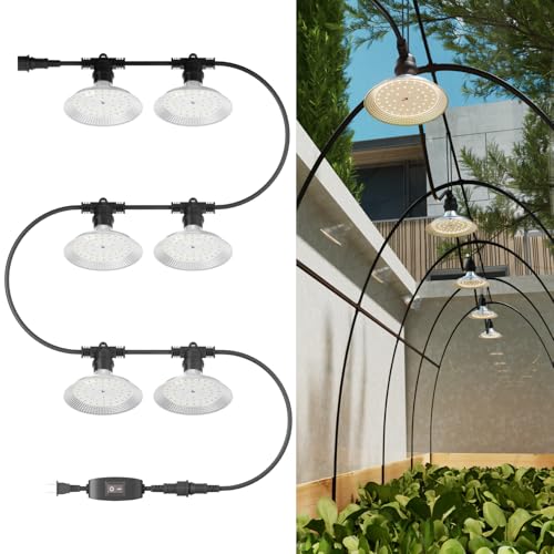 Danshinro 6-Light Outdoor LED Grow Lights – Waterproof Full Spectrum ...