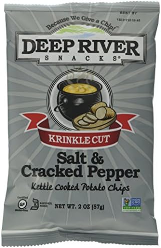 Amazon.com: Deep River Snacks Salt and Pepper Kettle Chips, 24 Count