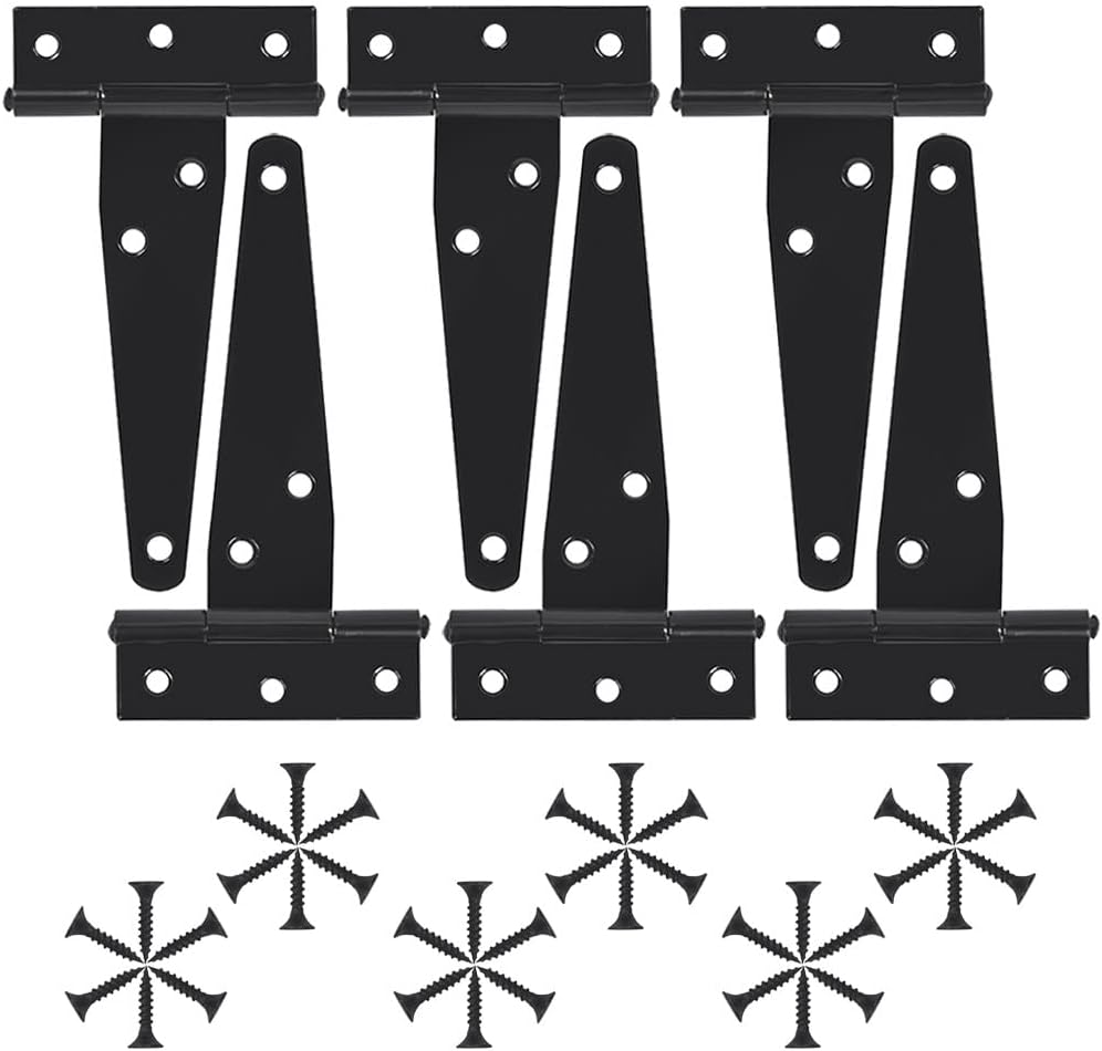 10 Pack 4 Inch T-Strap Shed Heavy Duty Hinge Door Barn Gate Hinge Gate ...