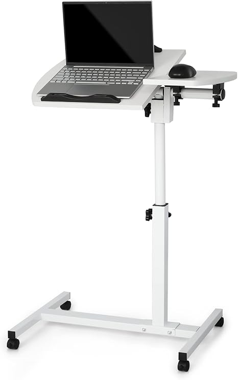 Amazon.com: MoNiBloom Mobile Laptop Desk 75° Tiltable Height Adjustable ...