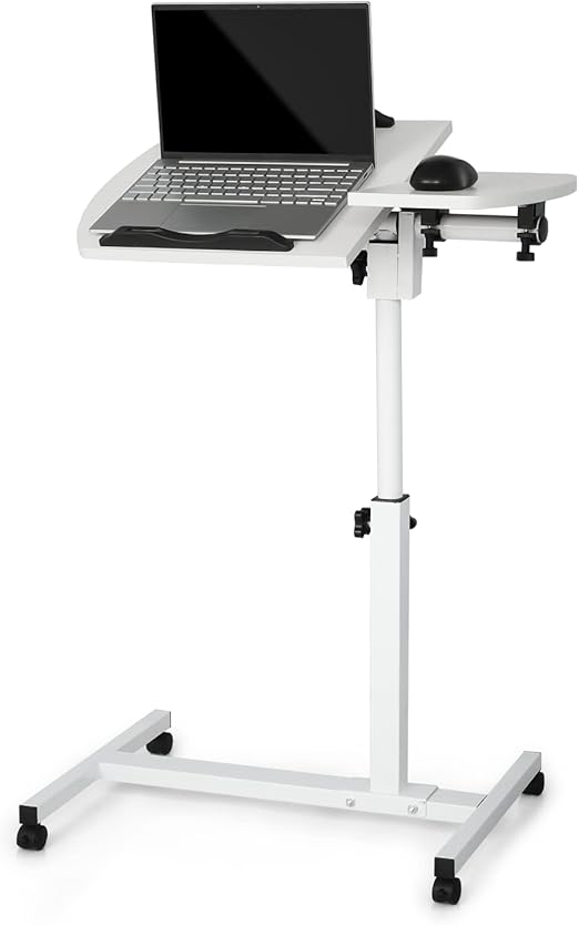 Amazon.com: MoNiBloom Mobile Laptop Desk 75° Tiltable Height Adjustable ...