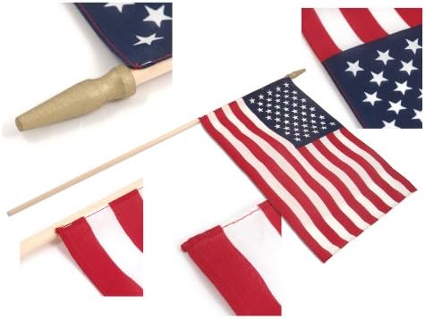 Amazon.com: Super Tough Small American Stick Flags 2'x3' | Cotton ...