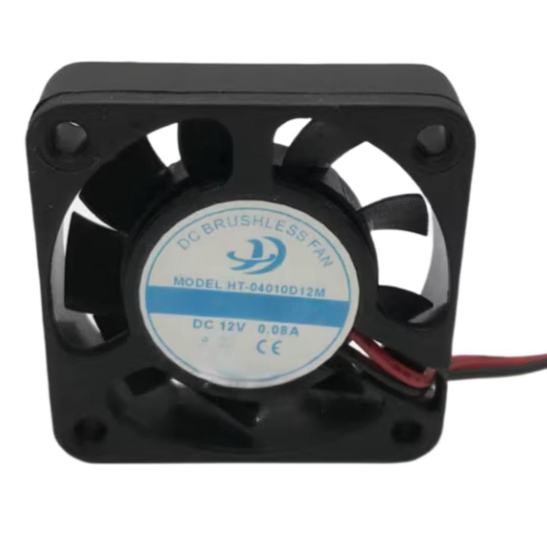 Amazon.com: HT-04010D12M Fan 4CM for 12V 0.08A 4010 40X40X10MM 2-Wire ...