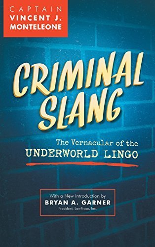 Criminal Slang: The Vernacular of the Underworld Lingo by Vincent ...