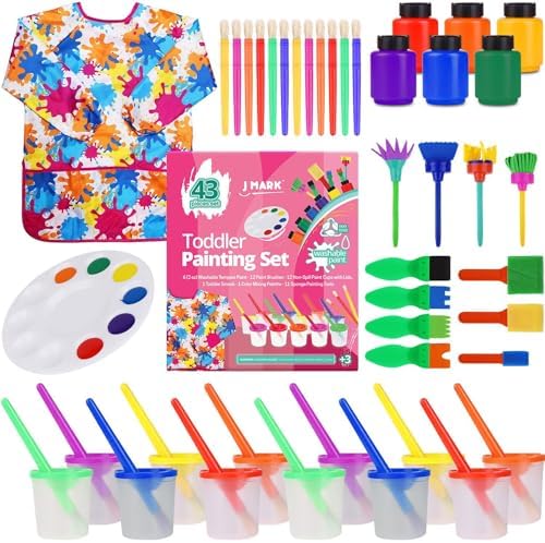 Amazon.com: Kids Paint Set - Kids Paint with Toddler Art Supplies ...