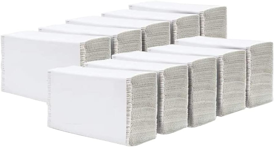 White Z - Fold Paper Hand Towels – for Kitchen, Drying Hands, Cleaning ...
