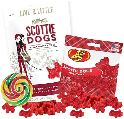 Amazon.com : Red Licorice Candy Scottie Dogs Assortment, Gourmet ...