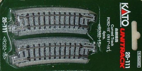 Amazon.com: Kato N Scale Unitrack 11" 282mm Radius Curved Track 15 ...