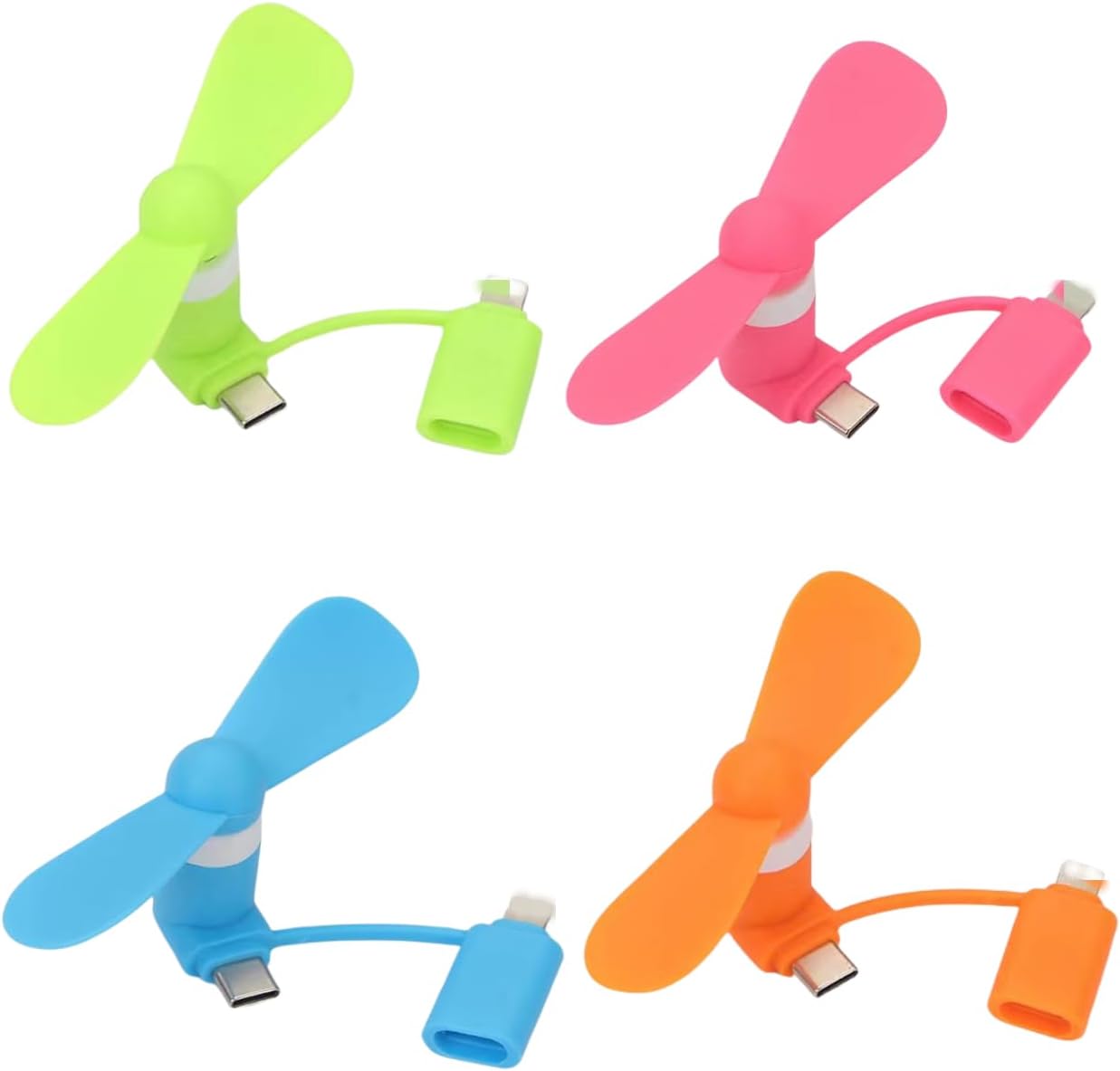 Amazon.com: DHCNDF Mini Cell Phone Fan - Colorful and Powerful 3-in-1 ...