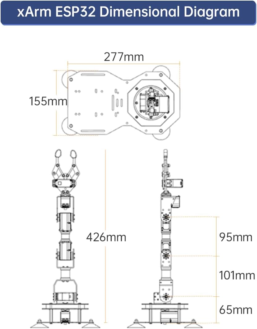 Hiwonder xArm ESP32 Robotic Arm Open Source Robot Philippines | Ubuy