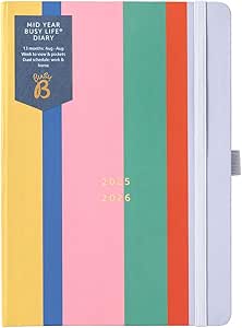 Busy B Diary - A5 Mid-Year Academic Diary - Busy Life Weekly Journal ...