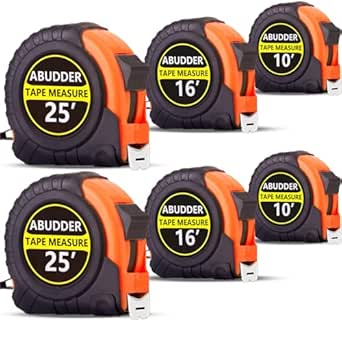 Tape Measure,6 Pack Bulk Measuring Tape Retractable with Fractions 1/8 ...