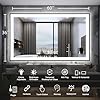 Amazon.com: Megatex 60x36 Lighted Mirrors for Bathroom Wall, Modern ...