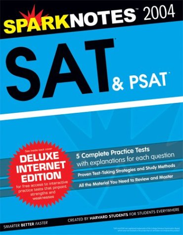 SAT 2004 Deluxe Edition (SparkNotes Test Prep): SparkNotes ...