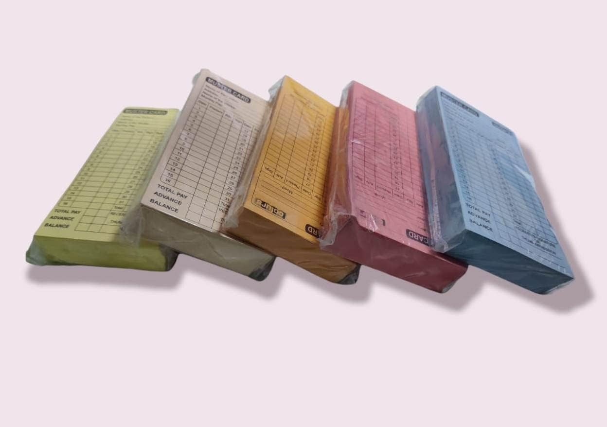 LRS Labour Daily Attendance/Muster Card/Wages Card - Monthly Attendance ...