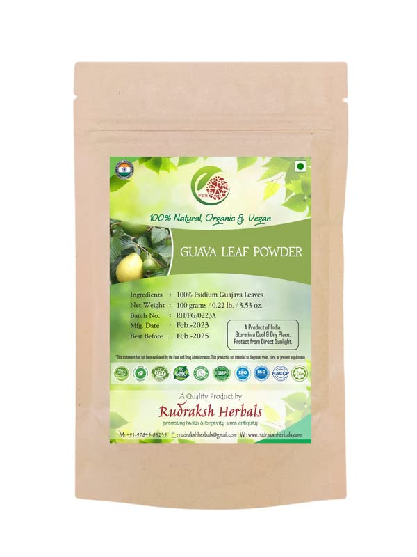 Buy ORGANIC GUAVA LEAF POWDER (100gm) Online at Low Prices in India ...