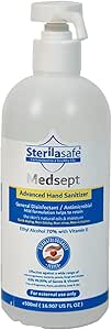 Sterilasafe MedSept Advanced Hand Sanitizer Ethanol Alcohol Refreshing ...