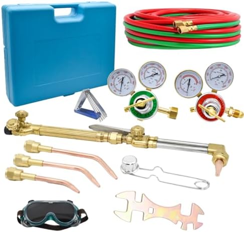 Amazon.com: Oxy Acetylene Torch Kit Gas Cutting Torch Set Medium Duty ...
