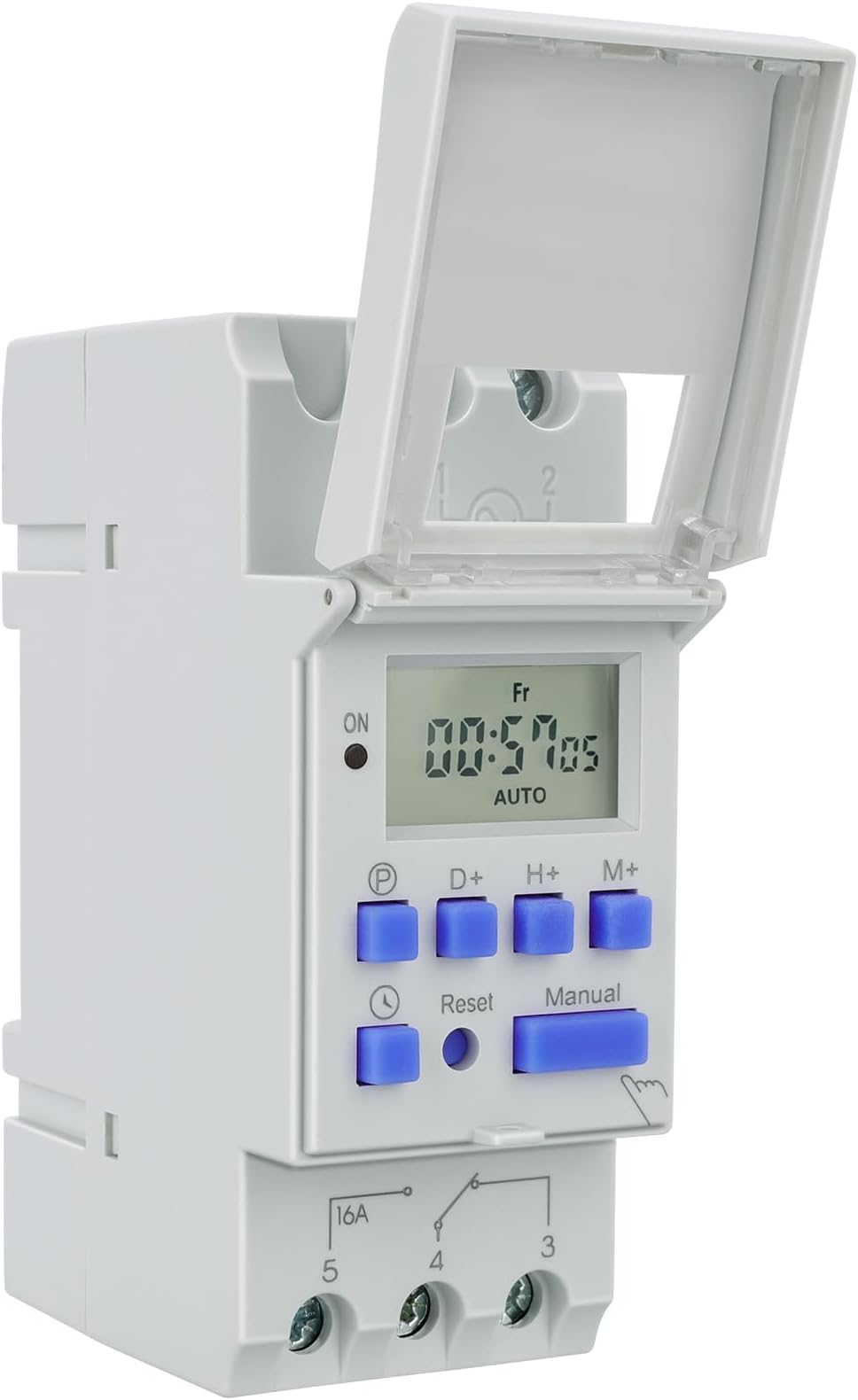 Programmable 7 Day, 24 hrs Timer 24V 16A Relay Switch, DIN Mount 1 ...