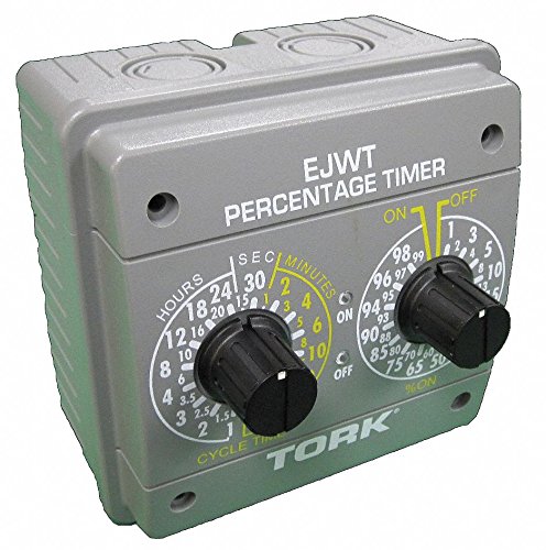 TORK Percentage Cycle Timer, 120/240VAC Input Voltage, 20 Amps, 15 sec ...