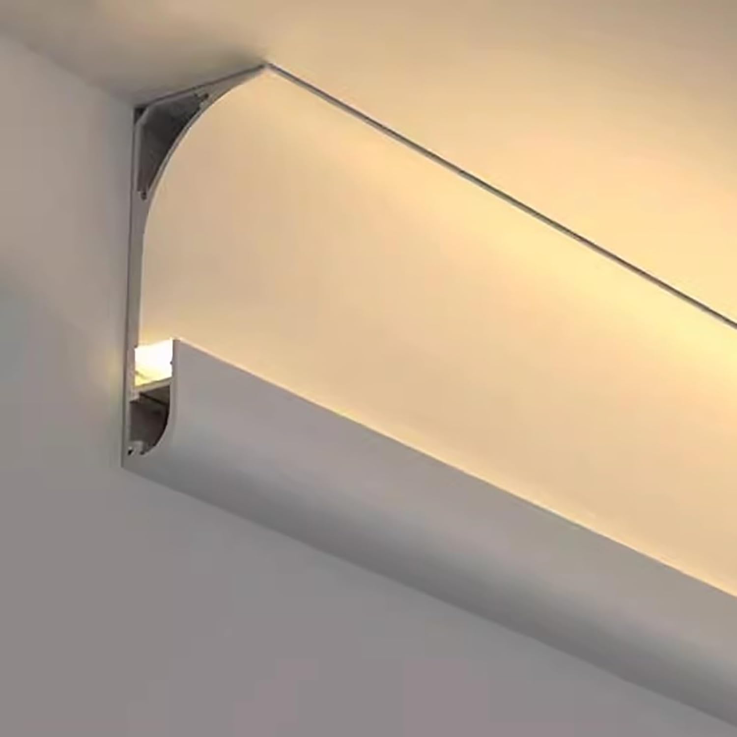 Led Light Strip Diffuser Channel Trimless Aluminum Drywall, Led Strip ...