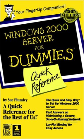 Windows® 2000 Server For Dummies® Quick Reference: Amazon.co.uk ...