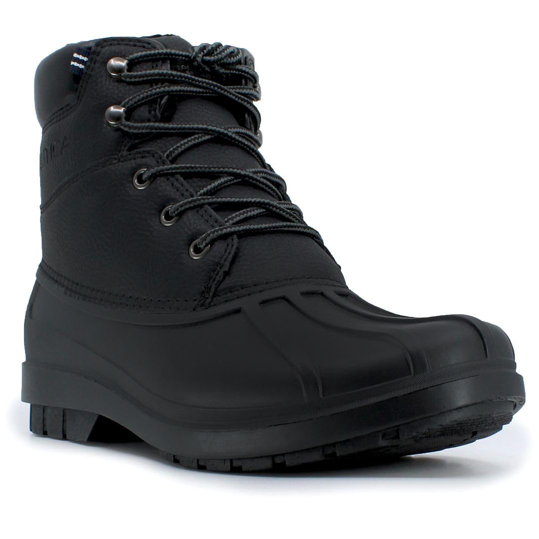 Nautica Mens Duck Boots Waterproof Shell Insulated Snow & Rain Boot ...