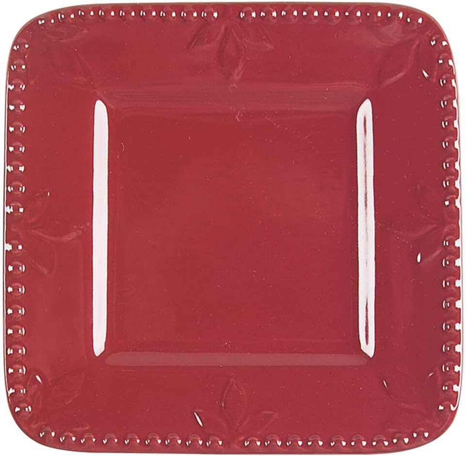 Amazon.com | Signature Sorrento Ruby Square Bread & Butter Plate: Bread ...