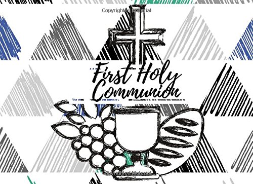 First Holy Communion: Guestbook, Message Book | Keepsake | 100 Pages ...