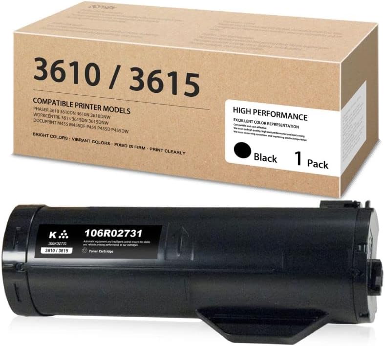 Amazon.com: DOPHEN Phaser 3610 Workcentre 3615 Black Toner Cartridge ...
