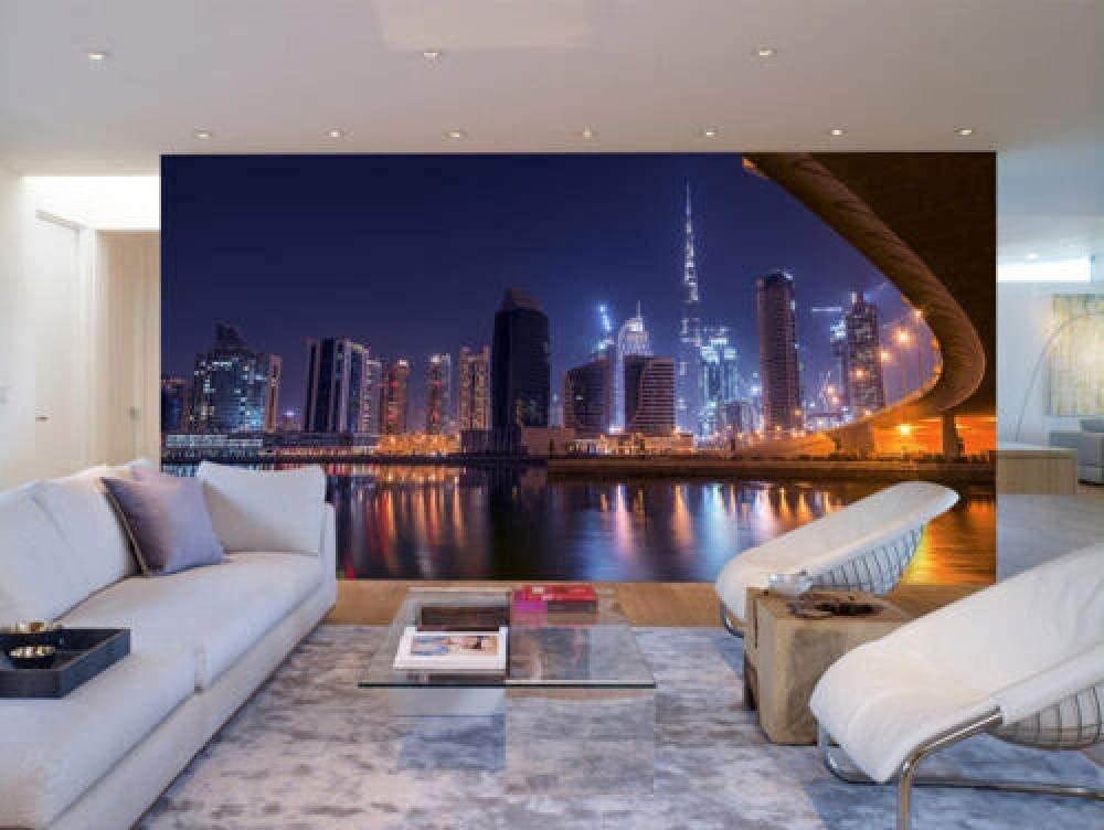 Buy XHXI Dubai UAE Cityscape Tower 3Dwallpaper Wallboards 3D Wallpaper ...