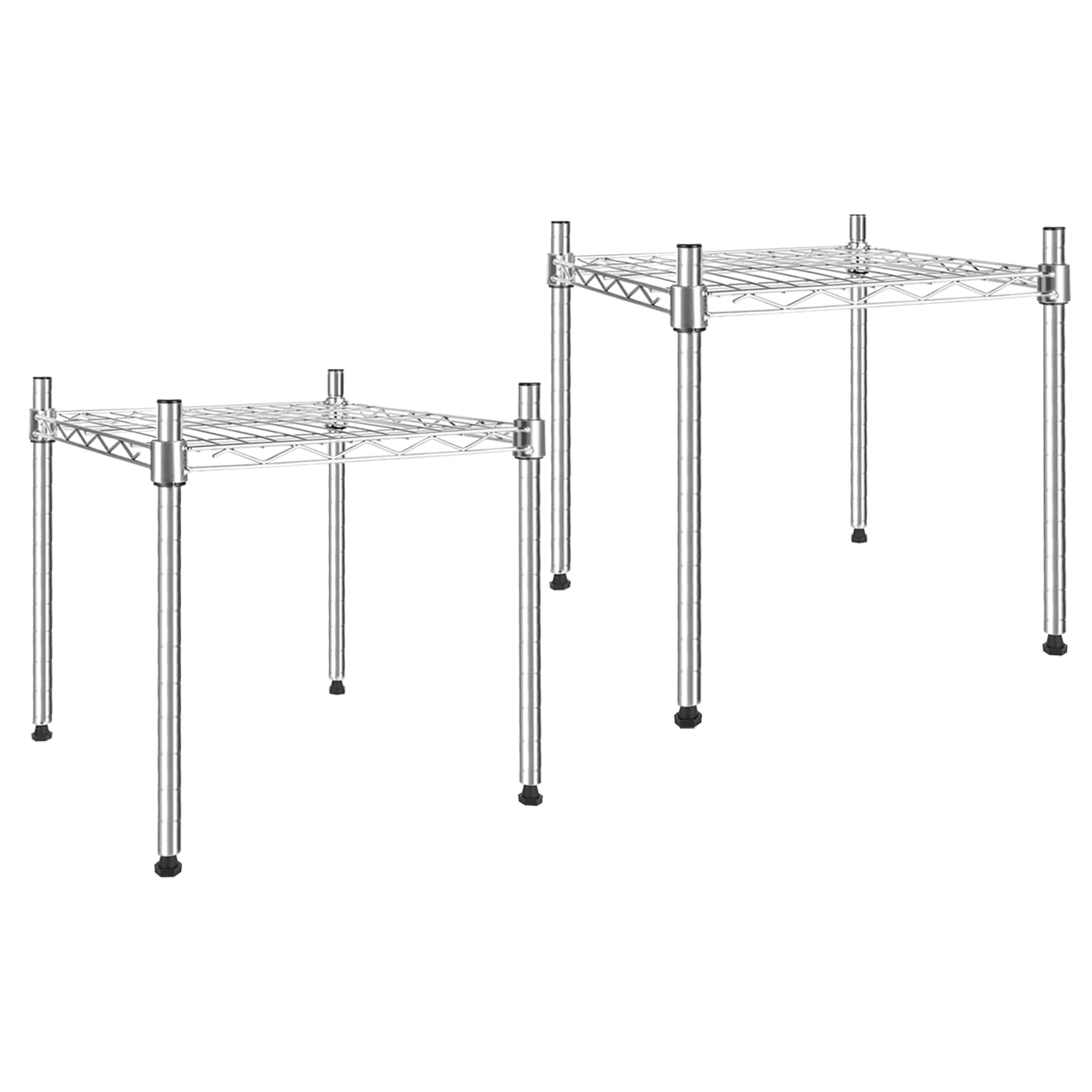 Amazon.com: YSSOA Heavy Duty 1-Tier Shelving Unit, 15" W x 13.8" D x 15 ...