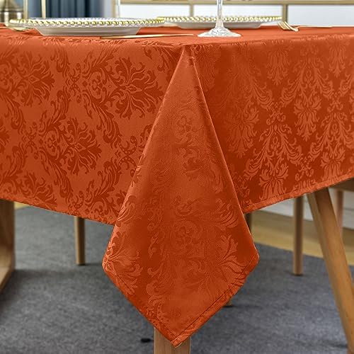 Amazon.com: Christmas Tablecloth Rectangle 60 x 84 Inch Spill Proof Oil ...